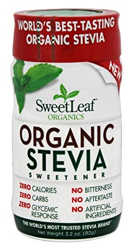 Amazon.com: SweetLeaf Organic Stevia Sweetener Shaker 3.2 oz (Pack of 2 ...