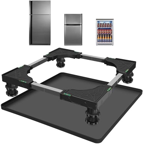 Amazon.com: Mini Fridge Stand with Silicone Mat, Universal Stand Base ...