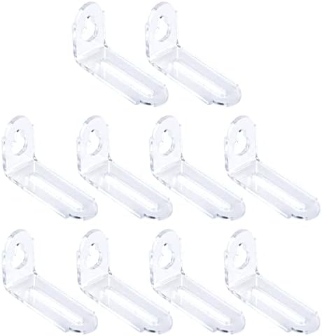 Amazon.com: 4 x Angled L Brackets, Polished Clear Transparent Acrylic ...