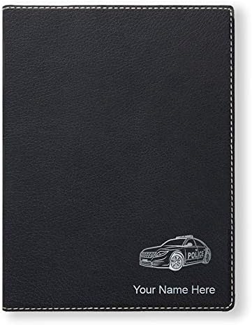 Amazon.com : Small Portfolio Notepad, Police Car, Personalized ...