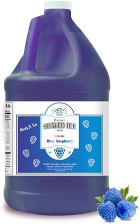 Amazon.com: Blue Raspberry Snow Cone Syrup, 1 Gallon, Made in the USA ...