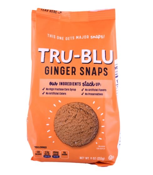 Tru-Blu Ginger Snaps Cookies NET 9 oz (255 g) Sin jarabe de maíz de ...