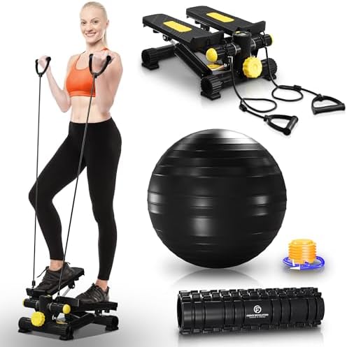 Mini Exercise Stepper Set - Twist Mini Stepper with Resistance Bands ...