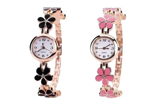 Buy YES Enterprise Round Studded Dial Analogue Quartz Watches for Women ...