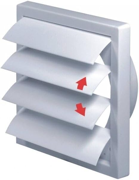 Ducting Gravity Flaps 150mm / 6" Extractor Fan Flappy Outside Air Vent ...
