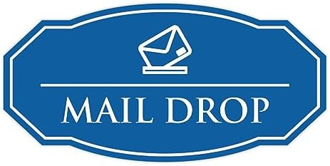 Amazon.com : Signs ByLITA Victorian Mail Drop Durable ABS Plastic ...