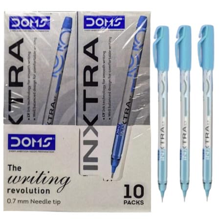 Doms INXTRA 0.7mm BALLPOINT PENS|SOFT RUBBERIZED GRIP FOR COMFORTABLE ...