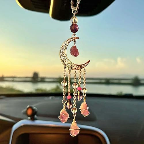 Amazon.com: Disco Ball Cute Car Accessories: Macrame Car Mirror Decor ...