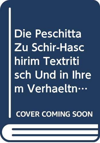 Amazon.co.jp: Die Peschitta Zu Schir-Haschirim Textri : 洋書