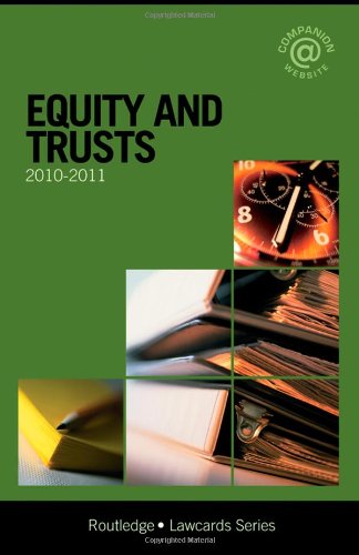 Equity and Trusts Lawcards 2010-2011: Routledge: 9780415565547: Amazon ...