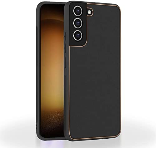 Pikkme Samsung Galaxy S22 5G Back Cover | Gold Electroplating Leather ...