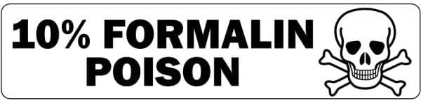 Amazon.com: LabelValue.com | 10% Formalin Poison Medical Healthcare ...