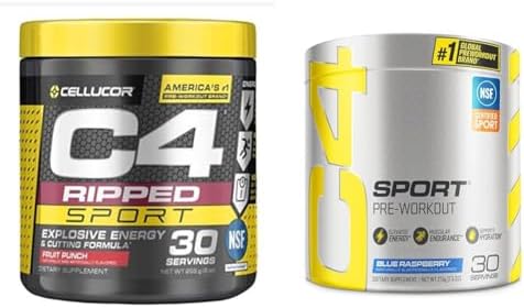 Amazon.com: C4 Ripped Sport Pre Workout Powder Fruit Punch - NSF ...