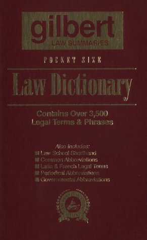 Amazon.co.jp: Pocket Size Law Dictionary Burgundy : Gilbert Law ...