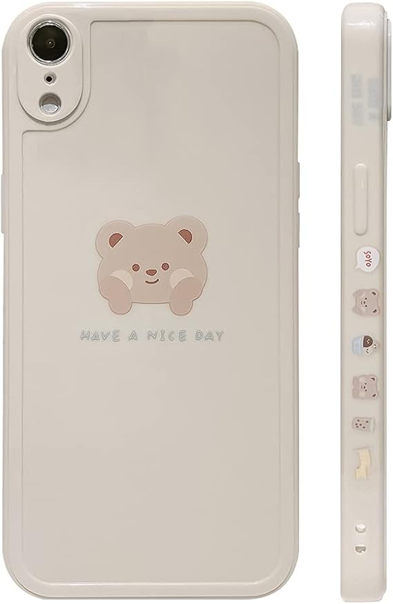 Amazon.com: Ownest Compatible for iPhone XR Case Cute Painted Design ...