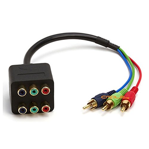 Amazon.com: Cmple 3-RCA Component Video 1 Male to 2 Female RGB Splitter ...