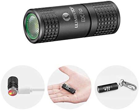 LUMINTOP LED Flashlight, Keyring Flashlight Rechargeable, EDC Pico ...