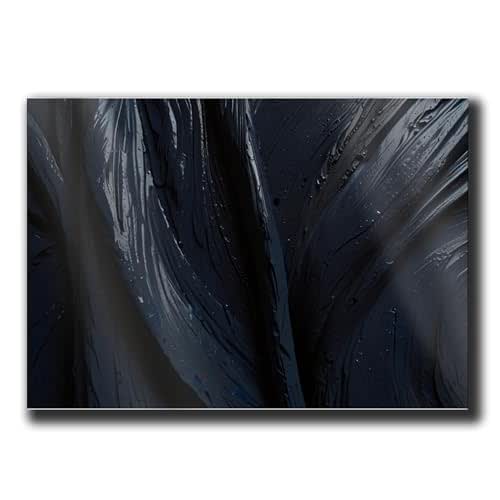 Amazon.com: Poster Print Black Textured Abstract Prints Contemporary ...