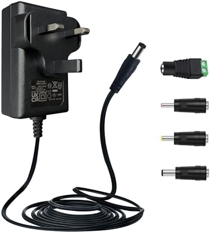 ANLINK 24V 1A/1000mA 1.8M Long Power Supply Adapter, AC 100-240V to DC ...