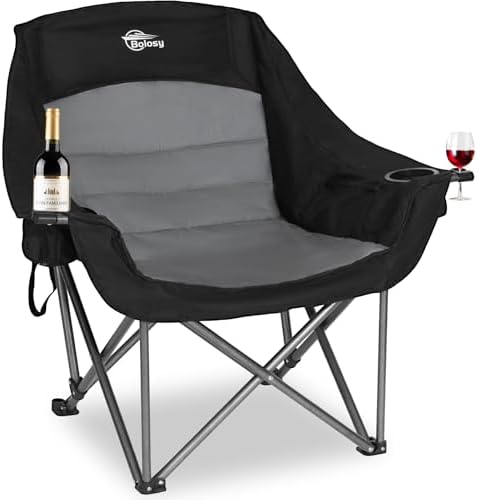 Amazon.com: Bolosy Oversized XL Camping Chairs for Adults Heavy Duty ...