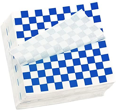 Amazon.com: Variety Pack Check Sandwich Paper Wrap 12 x 12 inch Deli ...