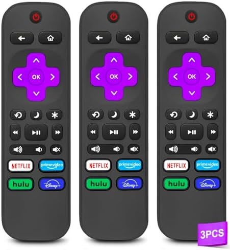 3PCS Replacement Remote for All Roku TCL TV, Compatible with TCL ...