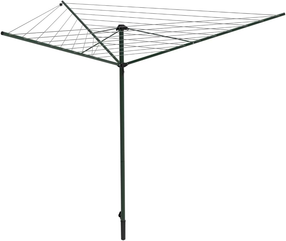 Metaltex 3-Arm, 30m, Rotary Airer Washing Line, Steel, Silver, 177 x ...