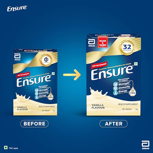 Ensure Complete, Balanced Nutrition Drink For Adults 1kg, Vanilla ...