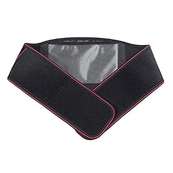 Amazon.com: Thermal Heated Therapy Lumbar Support Belt Lower Back Brace ...