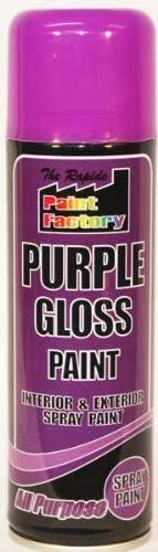 Purple Gloss Interior & Exterior Spray Paint 250ml : Amazon.co.uk: DIY ...