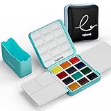 ・ブランド:LIGHTWISH・製造元:LIGHTWISH・製造元/メーカー部品番号:B3000395-JP・究極のコンパクト設計：全てが10cm四方に収納わずか10x10cmのケースに、12色の固形水彩、パレット、折り畳み水入れが完全収納...
