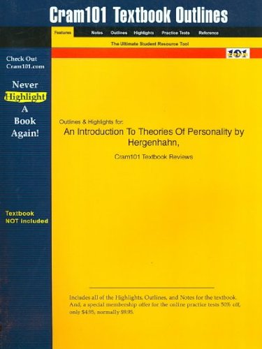 Studyguide for An Introduction To Theories Of Personality by Hergenhahn ...