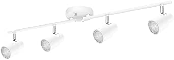 BoostArea LED 4 Light Track Lighting Kit,4 Way Modern Ceiling Lighting ...