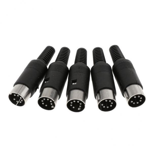 CALANDIS™ 2xDIN Mini Pin Male Plug Audio Jack Connector for Keyboard ...