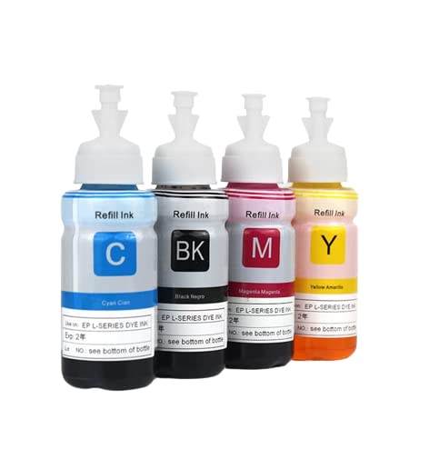 Refill Ink for Epson L310 Dye Ink Compatible EcoTank Inkjet Printer ...
