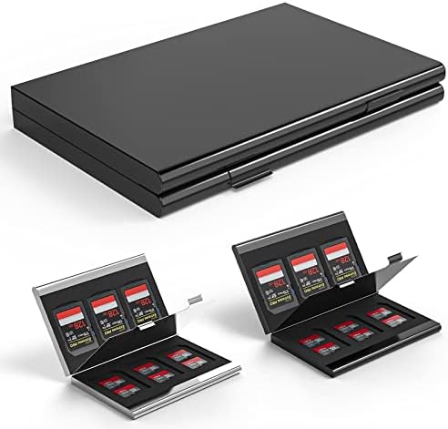 YOLIZUOT Pop Up Design 30 Slots Memory Card Case Drop and Shockproof ...