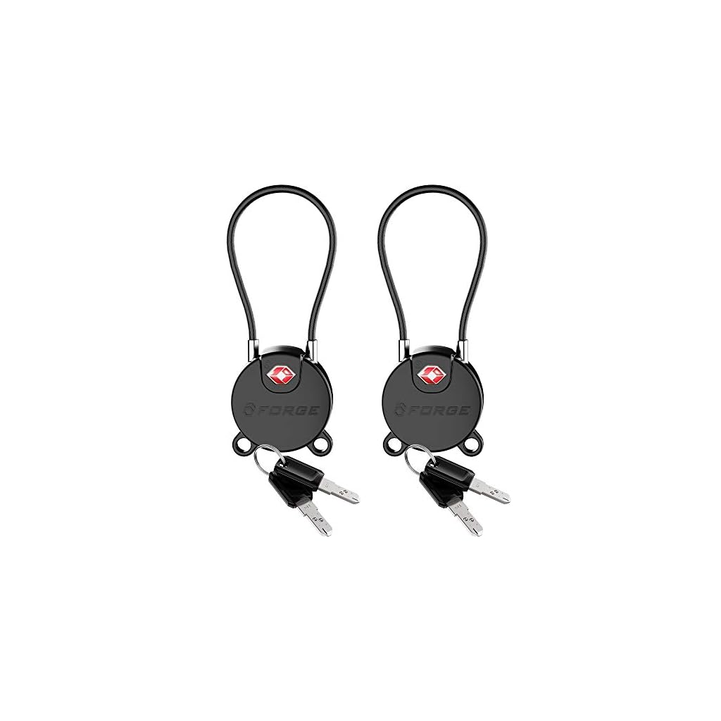 Forge TSA Approved Luggage Locks Ultra-Secure Dimple Key Travel Locks ...