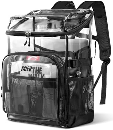 Amazon.com | MIER Clear Backpack for School 18 Inch Heavy Duty ...