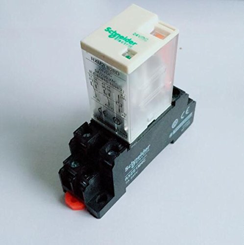 Buyme Intermediate Relay Rxm2Lb2Bd Rxm2Lb2P7 Relay with Base 8Pin Dc12V ...