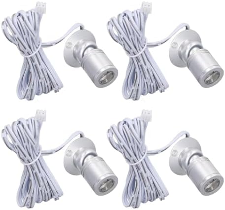 4pcs Dimmable Mini Spotlight USB Powered Art Light Adjustable Mini LED ...