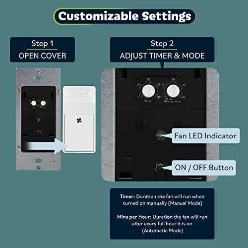 Snapklik.com : Circulator Switch, Hourly Fresh Air Timer For Ceiling ...