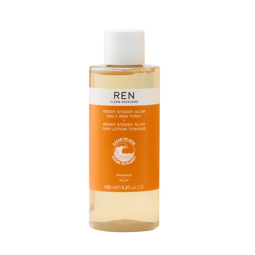 Ren Ready Steady Glow Daily Aha Tonic 100ml Exfoliating Toner ...