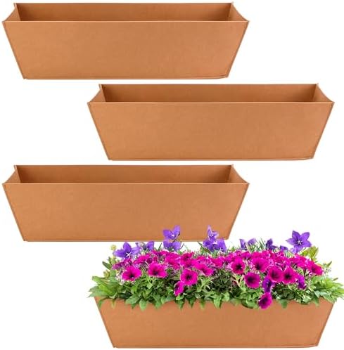 Amazon.com: Domensi 25 Pcs Plastic Liners for Planters Planter Box ...