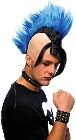 Amazon.com: Rubie's mens Cyber Punk Mohawk Wig Party Supplies ...
