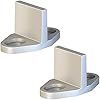 JUBEST Silver Aluminum Floor Guide for Sliding Barn Door Hardware Set ...