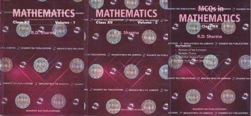 Buy Mathematics class 12th Vol. 1, Vol. 2, and MCQ - by R.D. Sharma ...