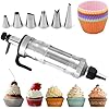 Amazon.com: FANTEXY Dessert Decorating Syringe Set, Icing Piping Kit ...