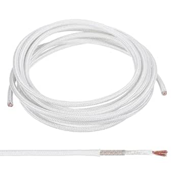Amazon.com: PATIKIL 11.5Ft 9 AWG High Temperature Wire, -60-350 Degrees Celsius Mica Glass Fiber ...