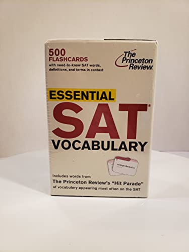 Essential SAT Vocabulary (flashcards): 500 Flashcards with Need-to-Know ...