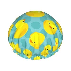Amazon.com : Yellow Rubber Ducks Shower Cap Shower Caps For Women ...